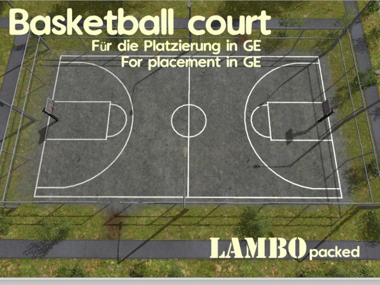 Basketball court GE Object V 1.0 FS 2017 - Farming Simulator 2025 mod ...