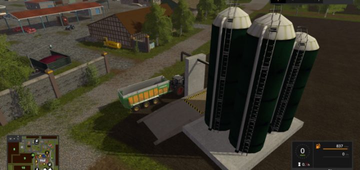GRAIN STORAGE LARGE V1.0 for FS 17 - Farming Simulator 2022 mod, LS ...