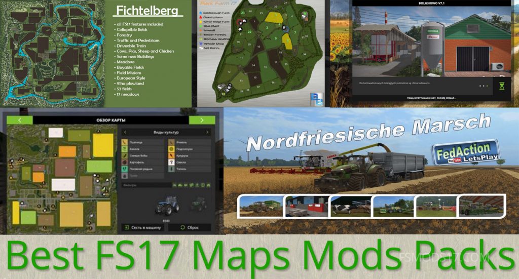 Best Maps mods pack collection for 2017! for FS2017 - Farming Simulator ...