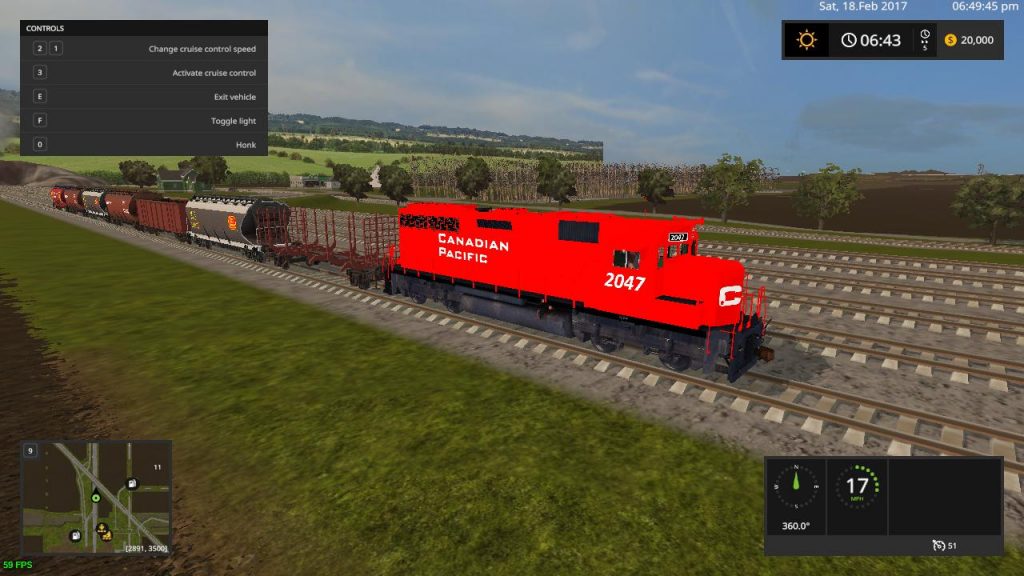 CANADIAN PACIFIC TRAIN V1.0 LS17 - Farming Simulator 2025 mod, LS 2025 mod / FS 25 mod