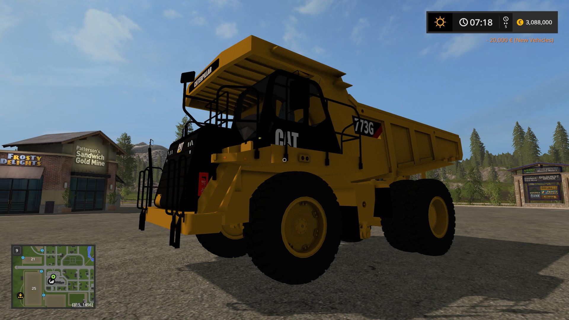 CAT 773G V1.1 LS2017 - Farming Simulator 2025 mod, LS 2025 mod / FS 25 mod