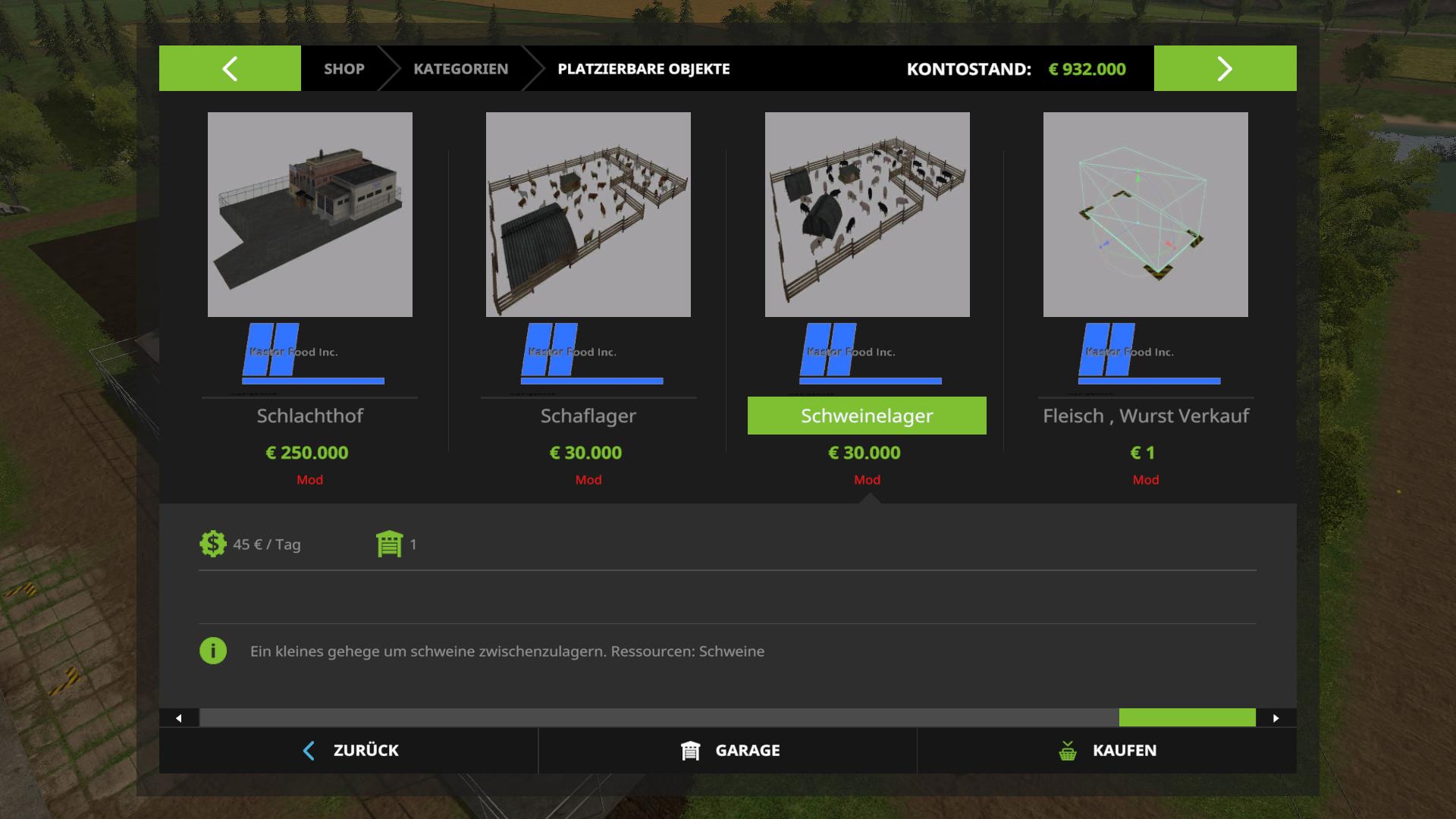 KASTOR FOOD INC. #TIER WEITERVERARBEITUNGS PACK# V1.0 FS 2017 - Farming Simulator 2025 mod, LS ...