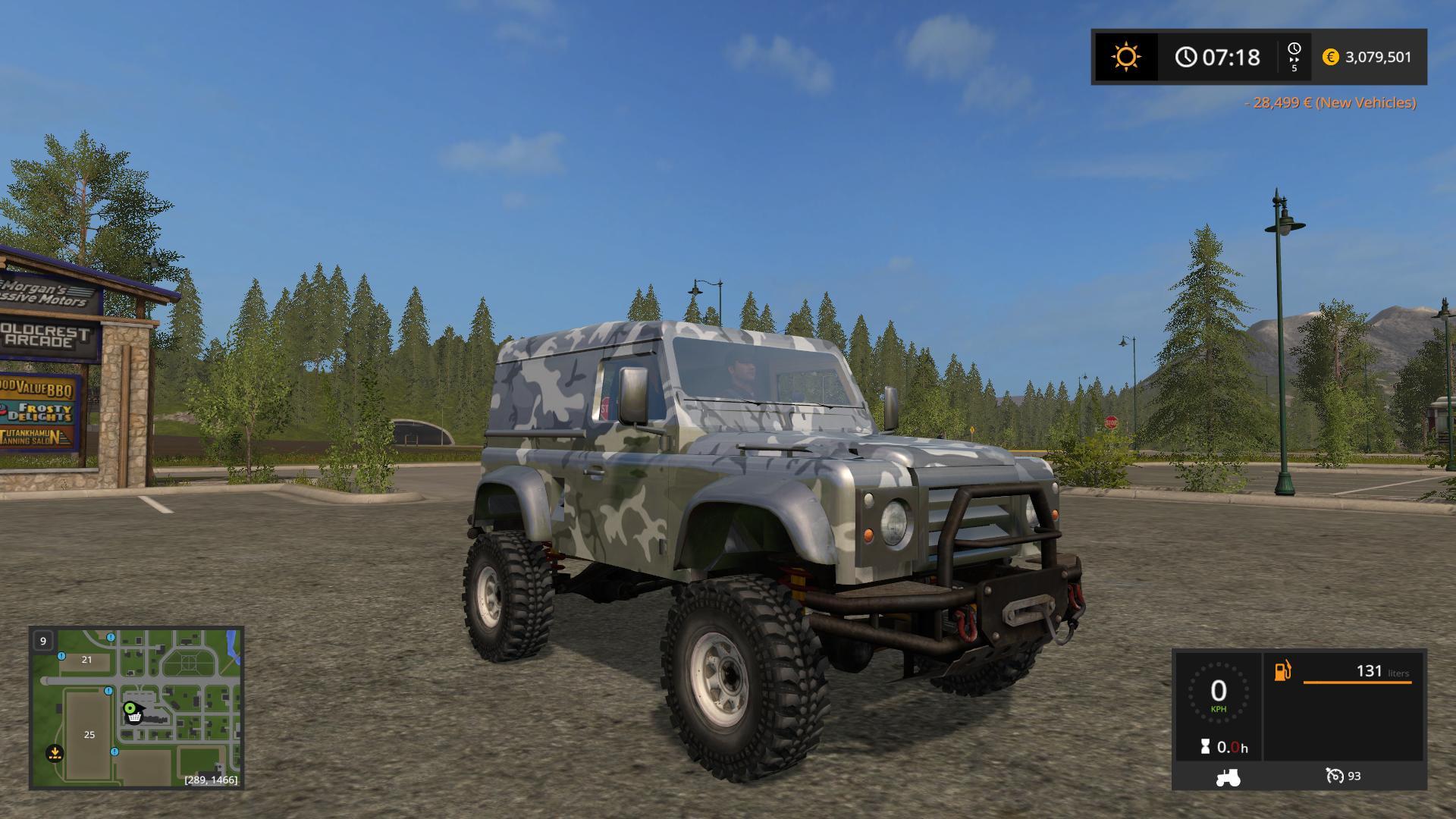 LAND ROVER DEFENDER 90 V1 for FS 17 - Farming Simulator 2025 mod, LS ...