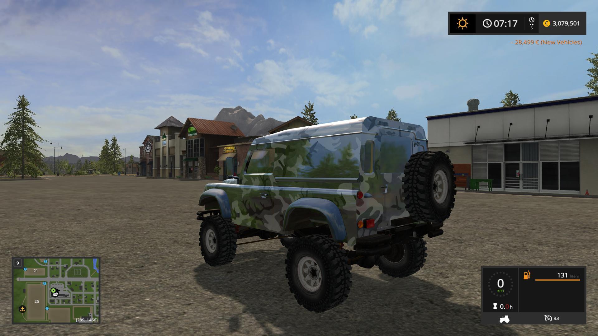 LAND ROVER DEFENDER 90 V1 for FS 17 - Farming Simulator 2025 mod, LS ...