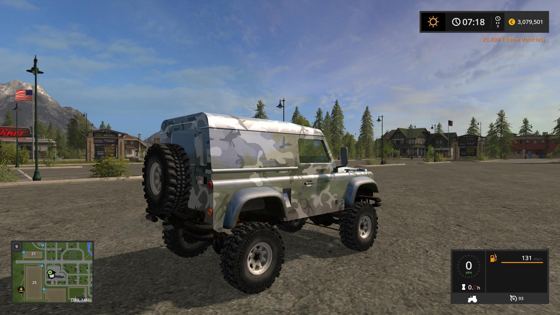 LAND ROVER DEFENDER 90 V1 for FS 17 - Farming Simulator 2025 mod, LS ...