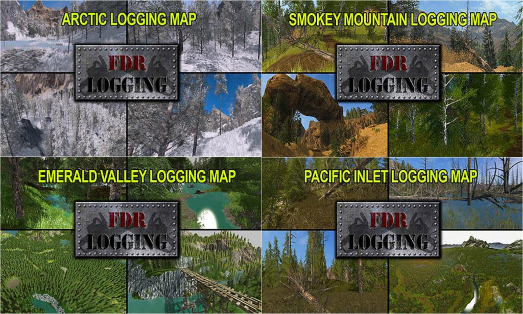 ALL V5 MAPS BY FDR LOGGING for FS17 - Farming Simulator 2025 mod, LS ...