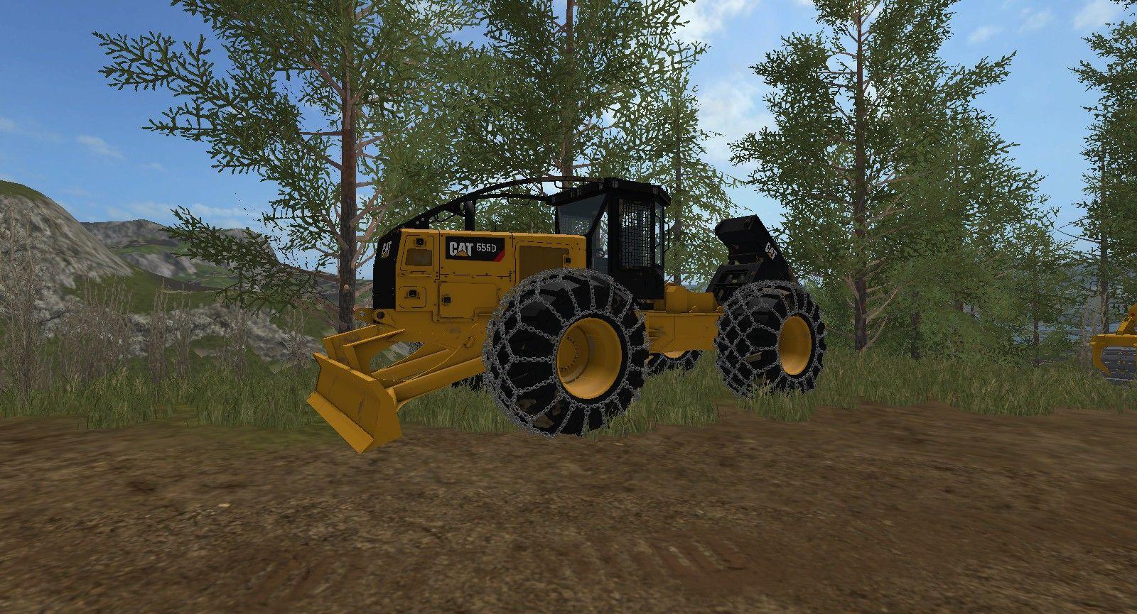 CAT 555D SKIDDER RELEASE V2.0 for FS 17 - Farming Simulator 2025 mod, LS 2025 mod / FS 25 mod