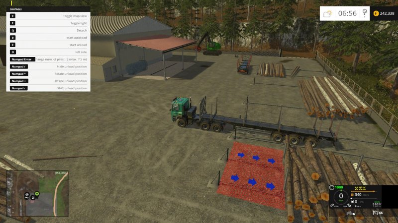 Fliegl Timber Runner Wide With Autoload V1 1 Mod Farming Simulator