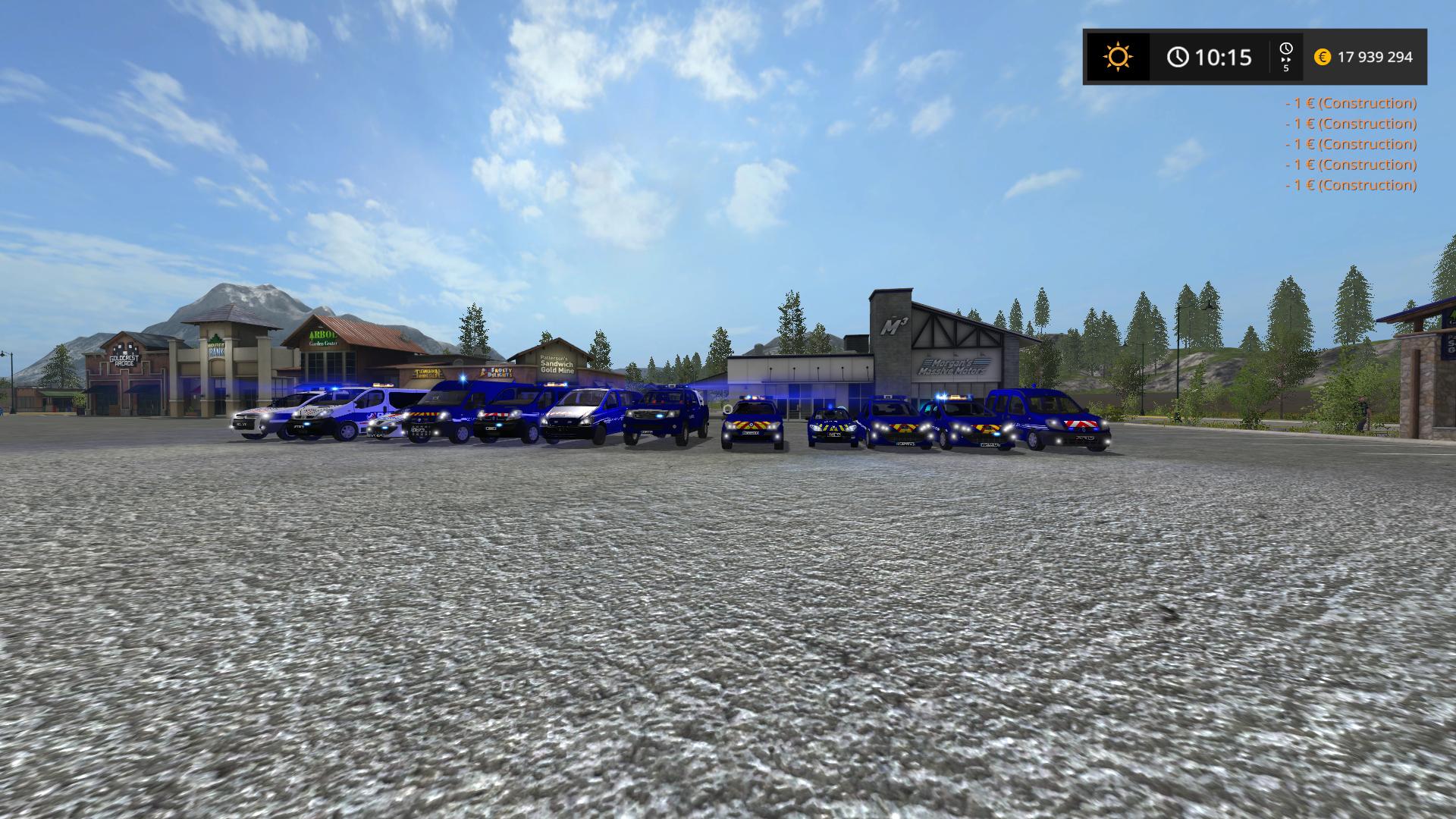 PACK POLICE GENDARMERIE V2.0 for FS17 - Farming Simulator 2025 mod, LS ...