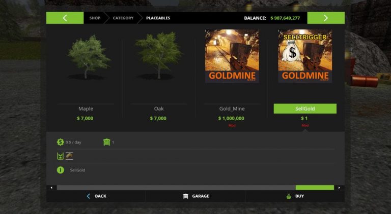 Gold Mine Placeable v1.0 Mod - Farming Simulator 2025 mod, LS 2025 mod ...