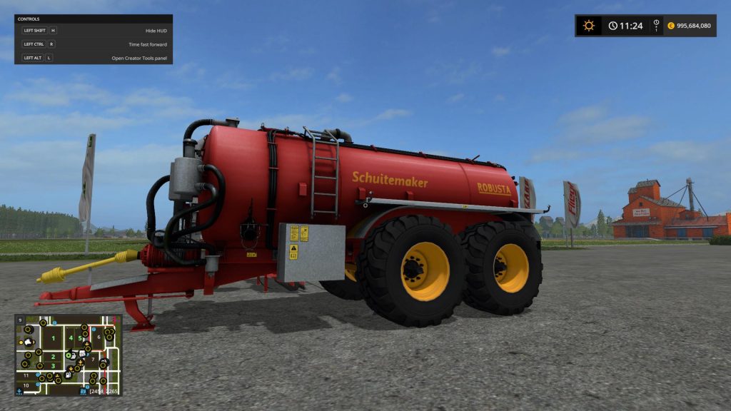 Schuitemaker Robusta 190 Yellow Red v1.0 for FS17 - Farming Simulator ...