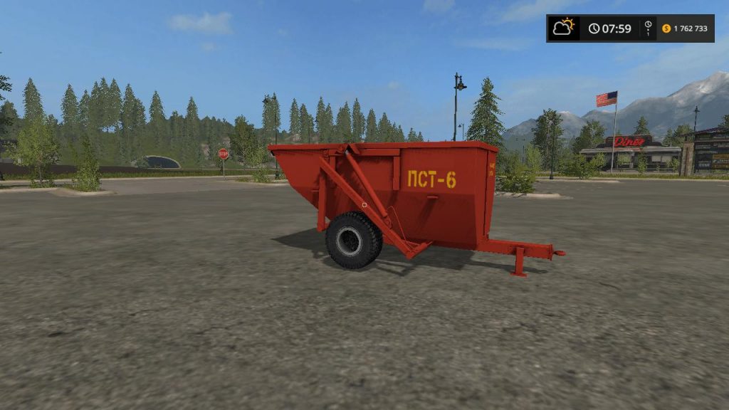 PST-6 v1.1.0 Trailer - Farming Simulator 2022 mod, LS 2022 mod / FS 22 mod