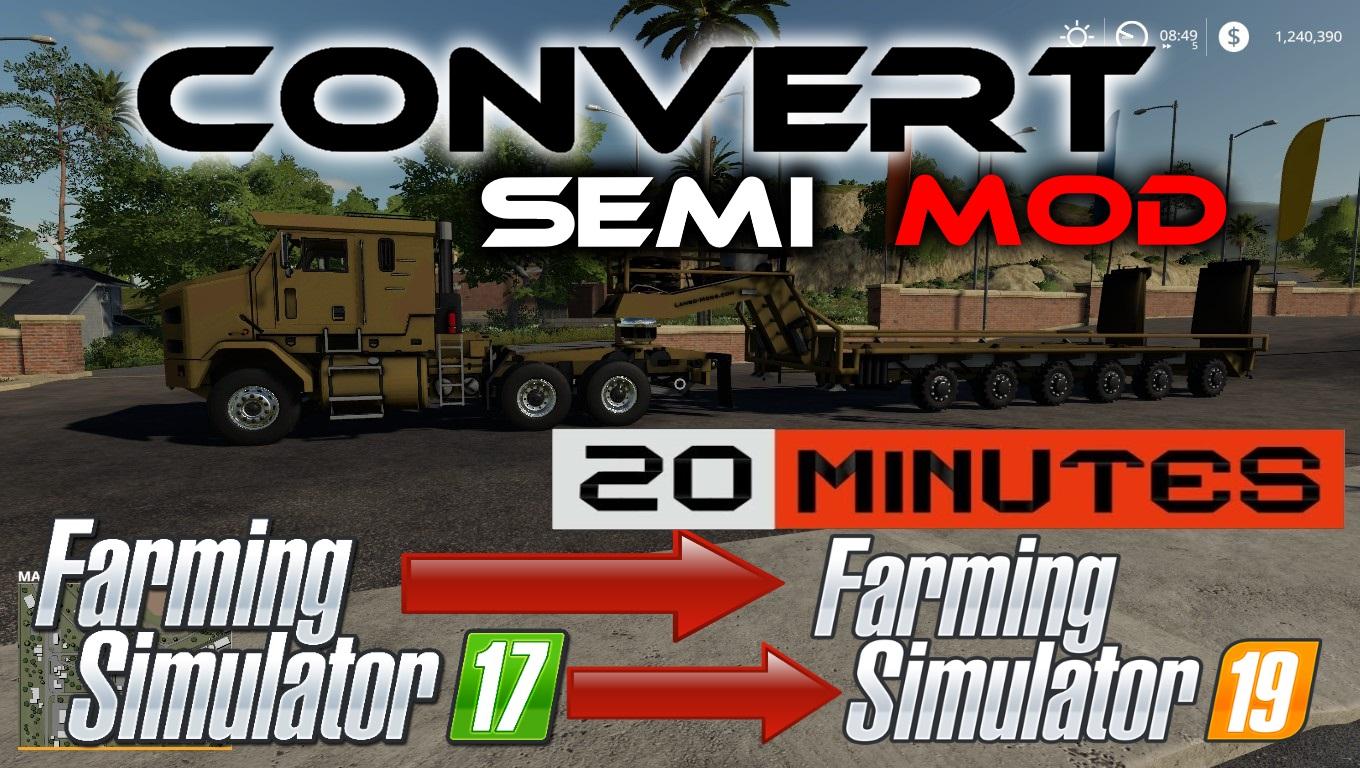 Semi truck template for modders v1.0 FS 2019 - Farming Simulator 2025 ...