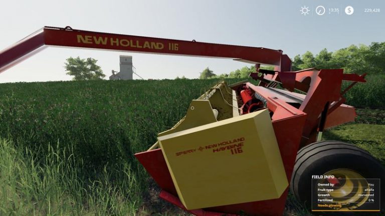 New Holland 116 HAYBINE v1.0.0.0 FS 2019 - Farming Simulator 2025 mod ...