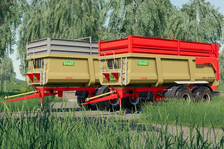 Leboulch Gold 2 XXL Trailers Pack v1.0 for LS19 - Farming Simulator 2025 mod, LS 2025 mod / FS ...
