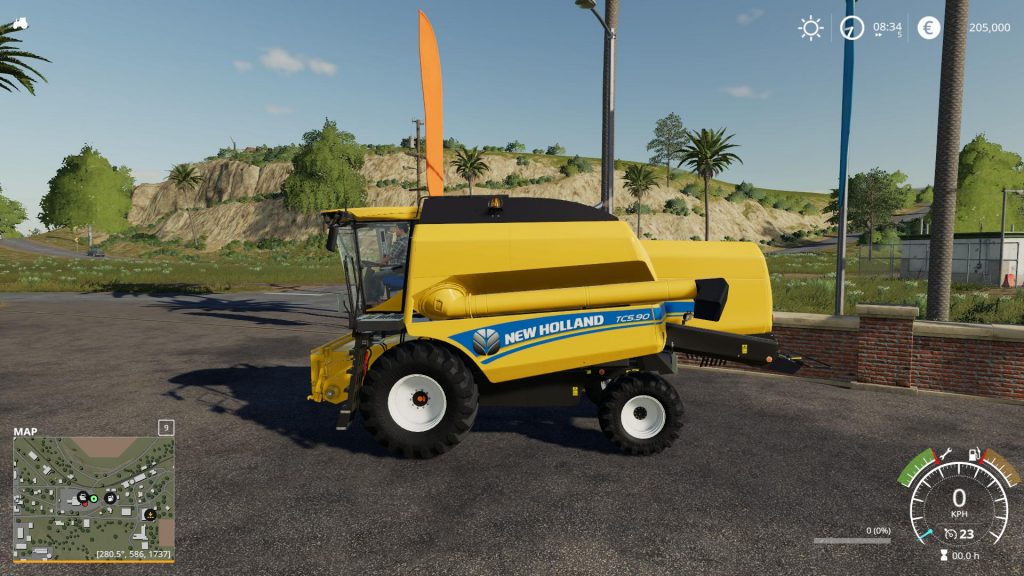New Holland TC 5.90 - lightExtension v1.0 LS19 - Farming Simulator 2025 mod, LS 2025 mod / FS 25 mod