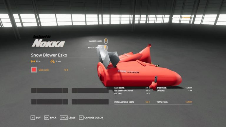 FS19 Snow Blower Esko v1.0.0.0 - Farming Simulator 2025 mod, LS 2025 ...