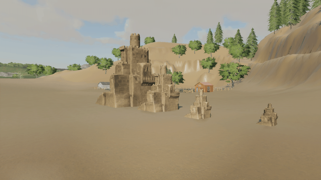 FS19 Placeable Sand Castle Pack M, L, XL - Farming Simulator 2025 mod ...