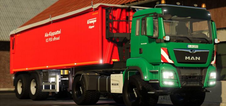 MAN TGS 18.500 4X4 DEUKA v1.0 for FS 2019 - Farming Simulator 2022 mod ...