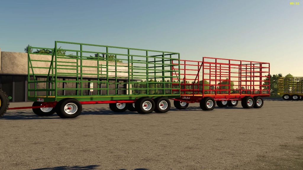 Miro small square bale trailer v2.0.0.0 Mod - Farming Simulator 2025 ...