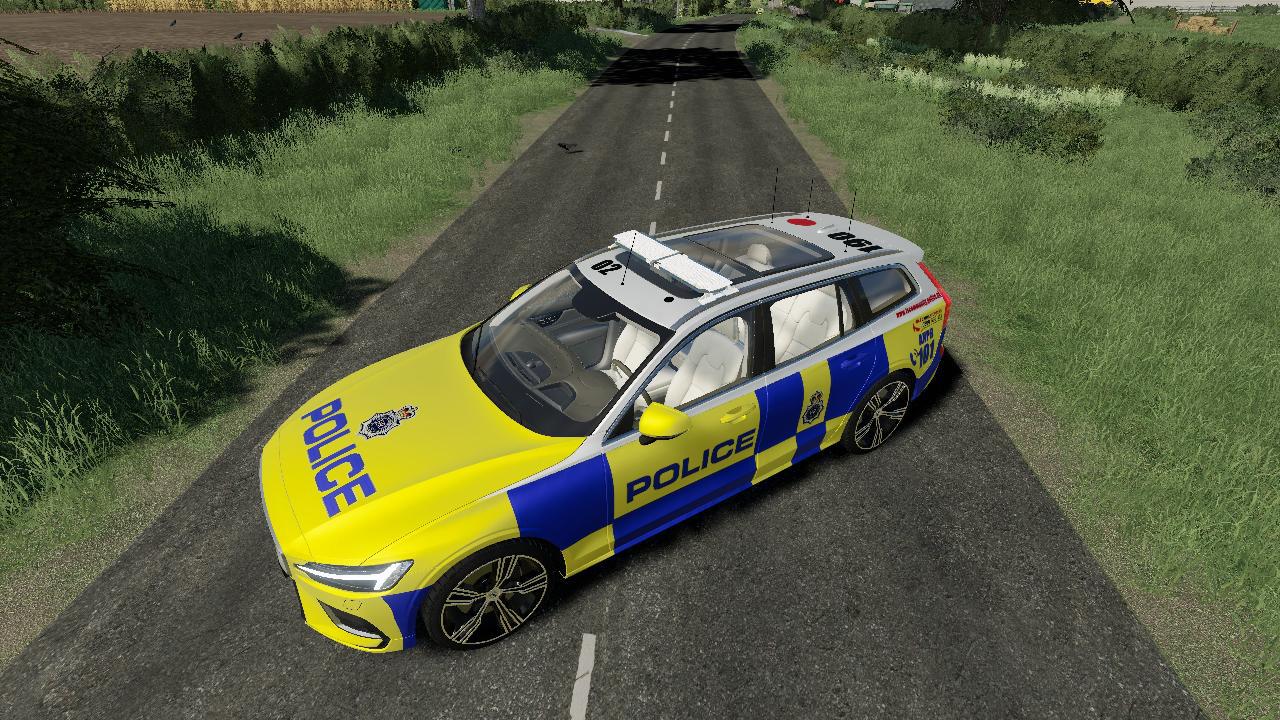 Volvo V60 UK Police Edit v1.0 FS2019 - Farming Simulator 2025 mod, LS ...