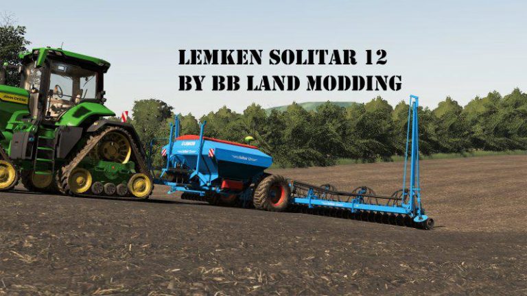 LEMKEN SOLITAIR 12 v1.0.0.0 LS19 - Farming Simulator 2022 mod, LS 2022 mod / FS 22 mod