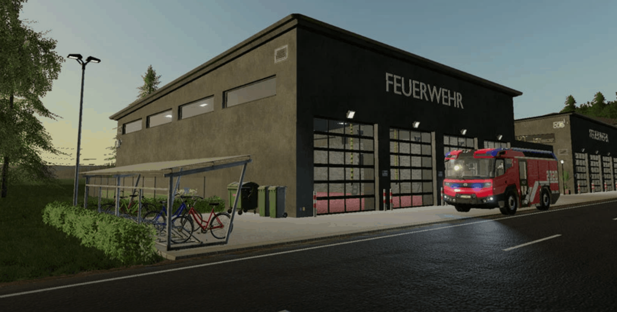FS19 Fire station for professional fire brigades v1.0.0.0 - Farming ...