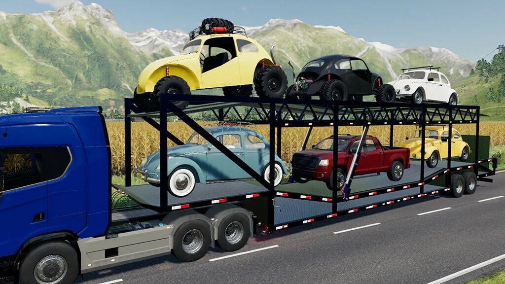 Car Transport Trailer v1.0.0.1 for FS 2019 - Farming Simulator 2025 mod ...