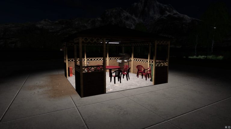 FS19 Wooden Garden Gazebo 1.0.0.0 - Farming Simulator 2025 mod, LS 2025 ...