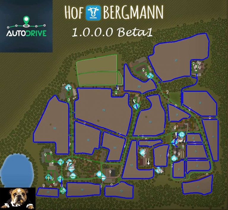 LS 22 AutoDrive Kurse Hof Bergmann 1.0.0.0 Beta1 v9.5.22 - Farming ...