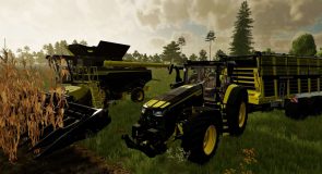 LS 22 John Deere X91100 BLACK & YELLOW v1.0.0.0 - Farming Simulator ...