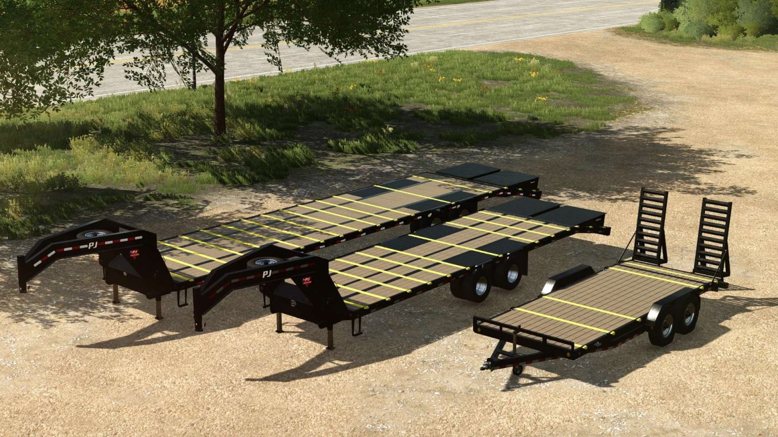 LS 22 PJ Trailer Pack v1.0.0.0 - Farming Simulator 2025 mod, LS 2025 mod / FS 25 mod