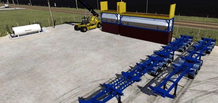 Container Reach Stacker Farming Simulator 2017 mods, LS 17 mods | FS 17 ...