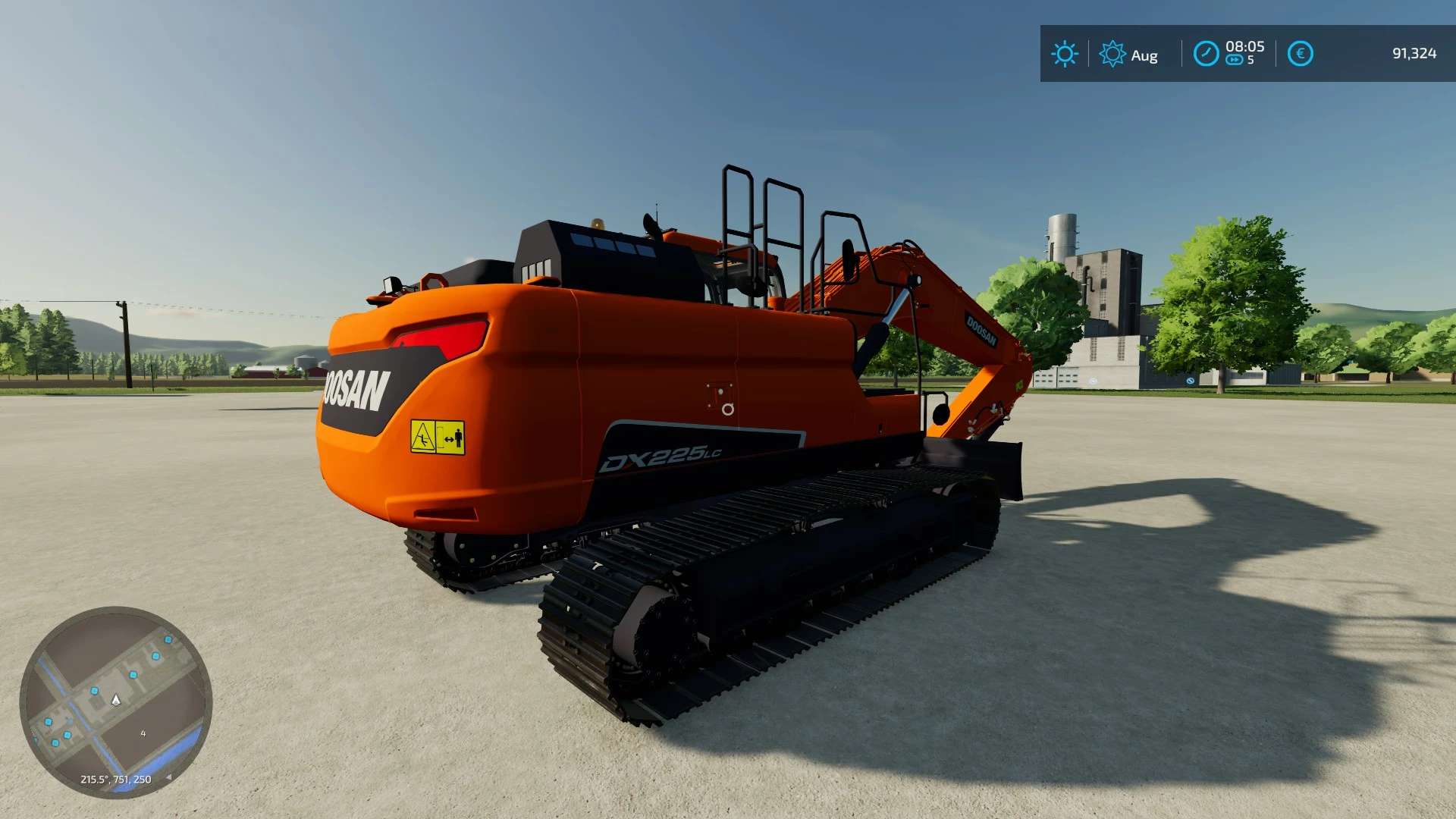 LS 22 Doosan DX225 v1.0.0.0 - Farming Simulator 2025 mod, LS 2025 mod ...