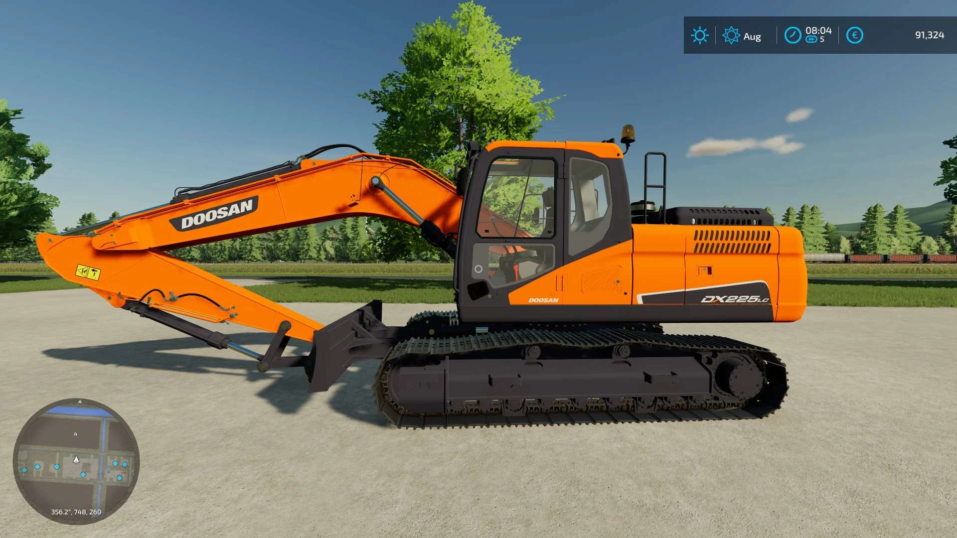 LS 22 Doosan DX225 v1.0.0.0 - Farming Simulator 2025 mod, LS 2025 mod ...