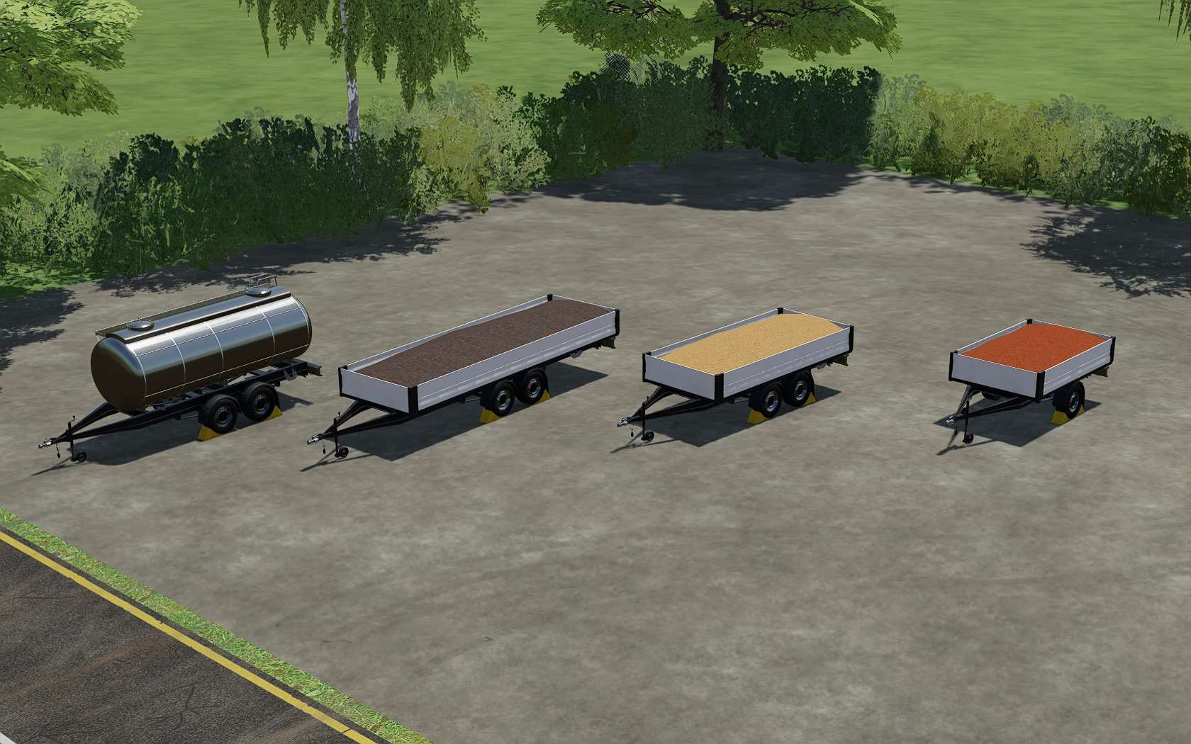 LS 22 EDM CAR Trailers Pack v1.0.0.0 - Farming Simulator 2025 mod, LS 2025 mod / FS 25 mod
