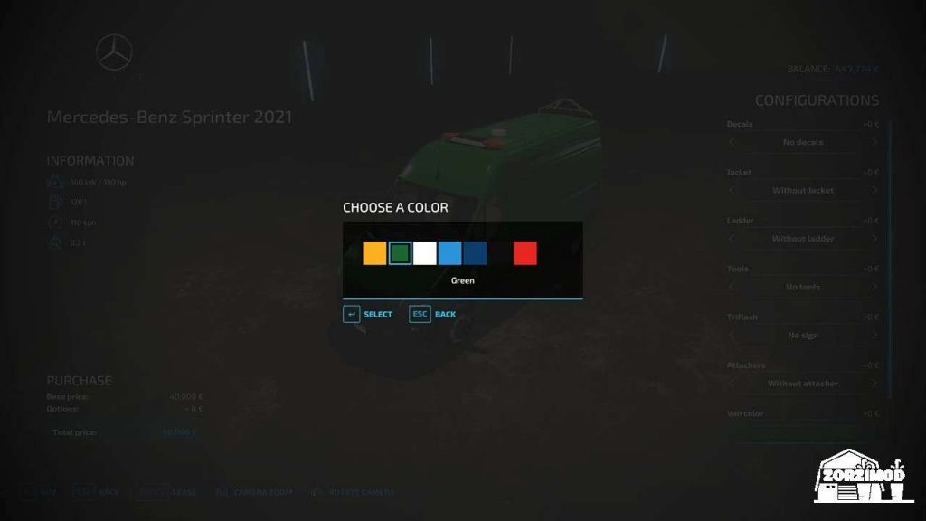 LS 22 Mercedes-Benz Sprinter ACI v1.2.0.0 - Farming Simulator 2022 mod ...