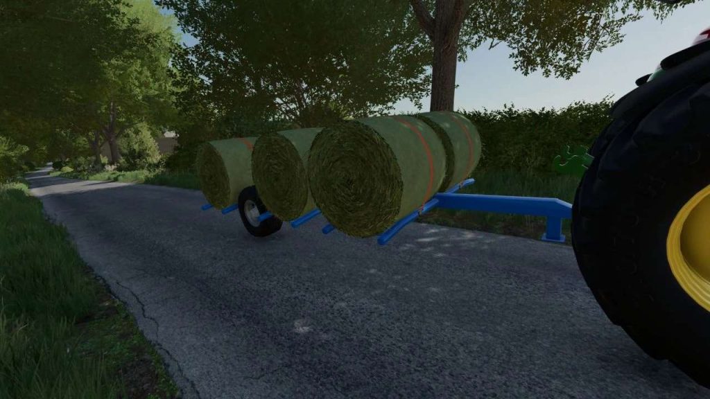 LS 22 Round Bale Trailer v1.0.0.0 - Farming Simulator 2025 mod, LS 2025 ...
