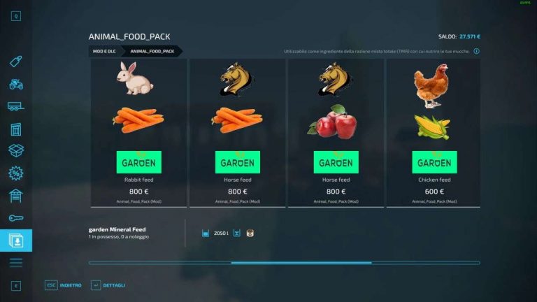 LS 22 Animal Food Pack v1.1.0.0 - Farming Simulator 2025 mod, LS 2025 ...