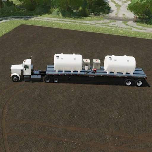 Ls 22 Sprayer Tender Trailer White Tanks V1 0 0 0 Farming Simulator