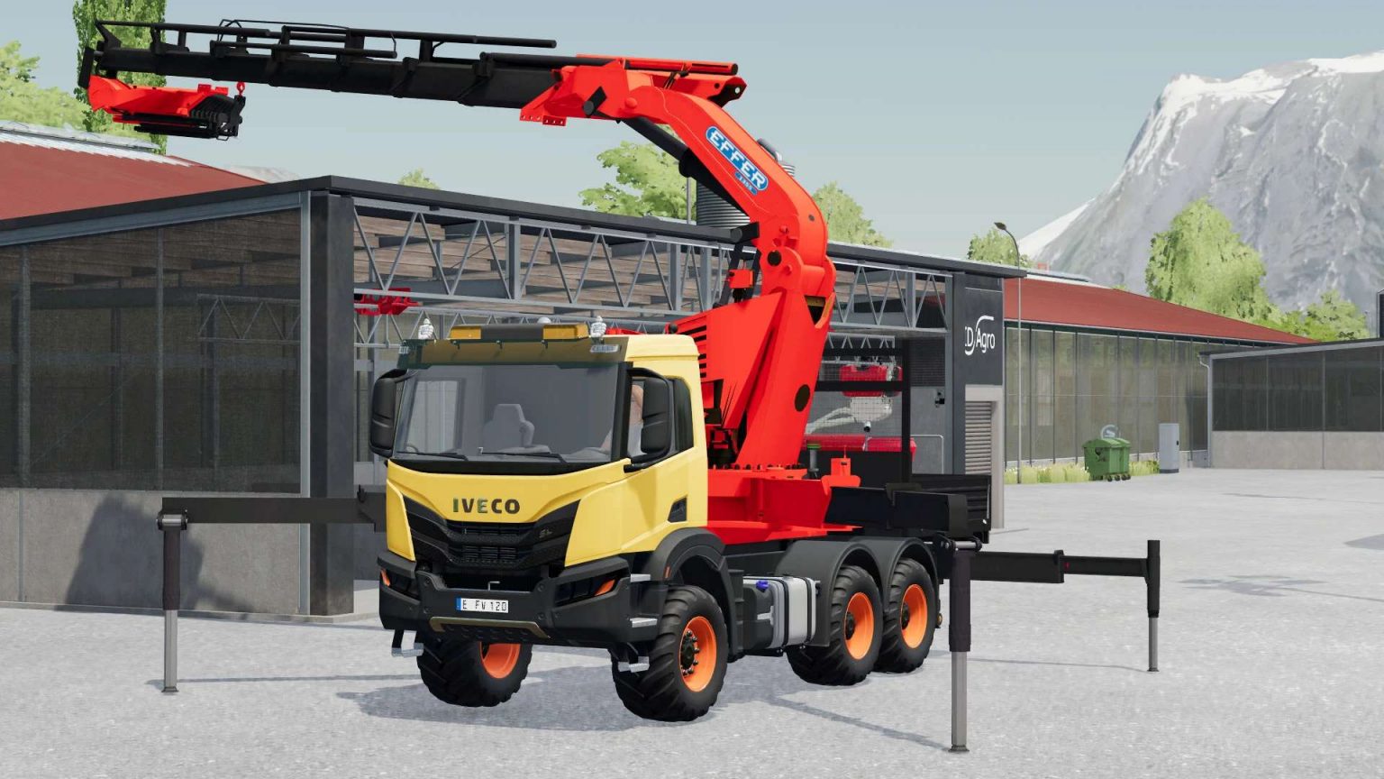 LS 22 Iveco X-Way with Effer Crane v2.0.0.0 - Farming Simulator 2025 ...