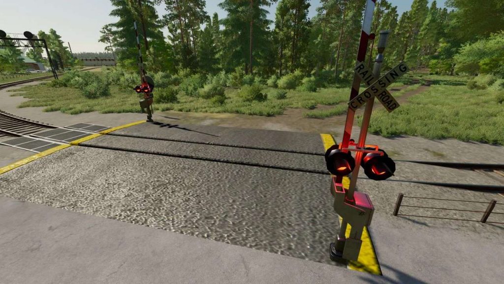 LS 22 Rail Road Crossing v1.0.0.0 - Farming Simulator 2025 mod, LS 2025 mod / FS 25 mod