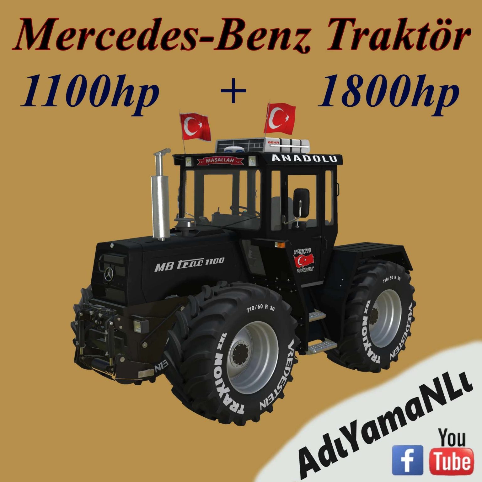 LS 22 Mercedes-Benz Traktör 1100-1800 İntercoller v1.0.0.0 - Farming ...
