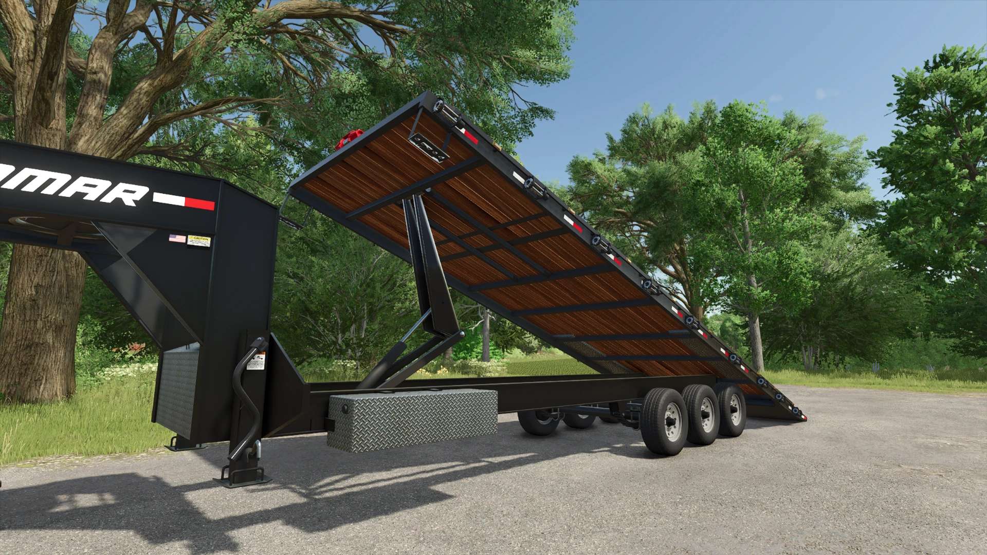 LS 25 Lamar Gooseneck trailer v1.0.0.0 - Farming Simulator 2025 mod, LS 2025 mod / FS 25 mod