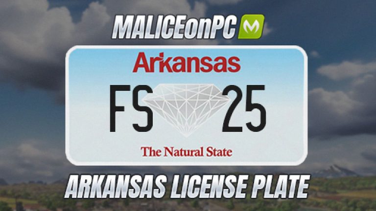 LS 25 Arkansas License Plates V1.0.0.2 - Farming Simulator 2025 mod, LS ...
