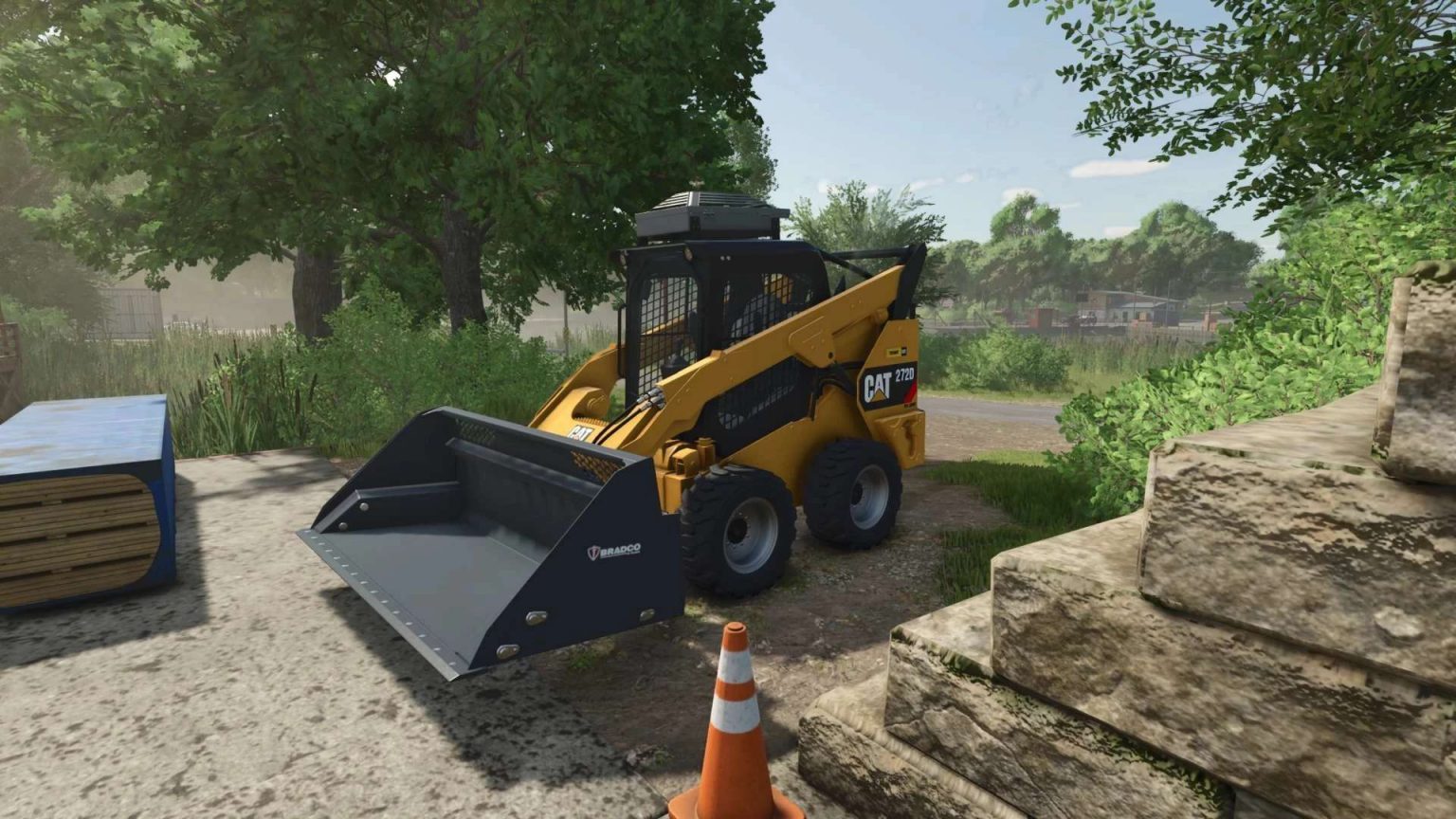 LS 25 CAT Skid Steer Loader v1.0.0.0 - Farming Simulator 2025 mod, LS 2025 mod / FS 25 mod