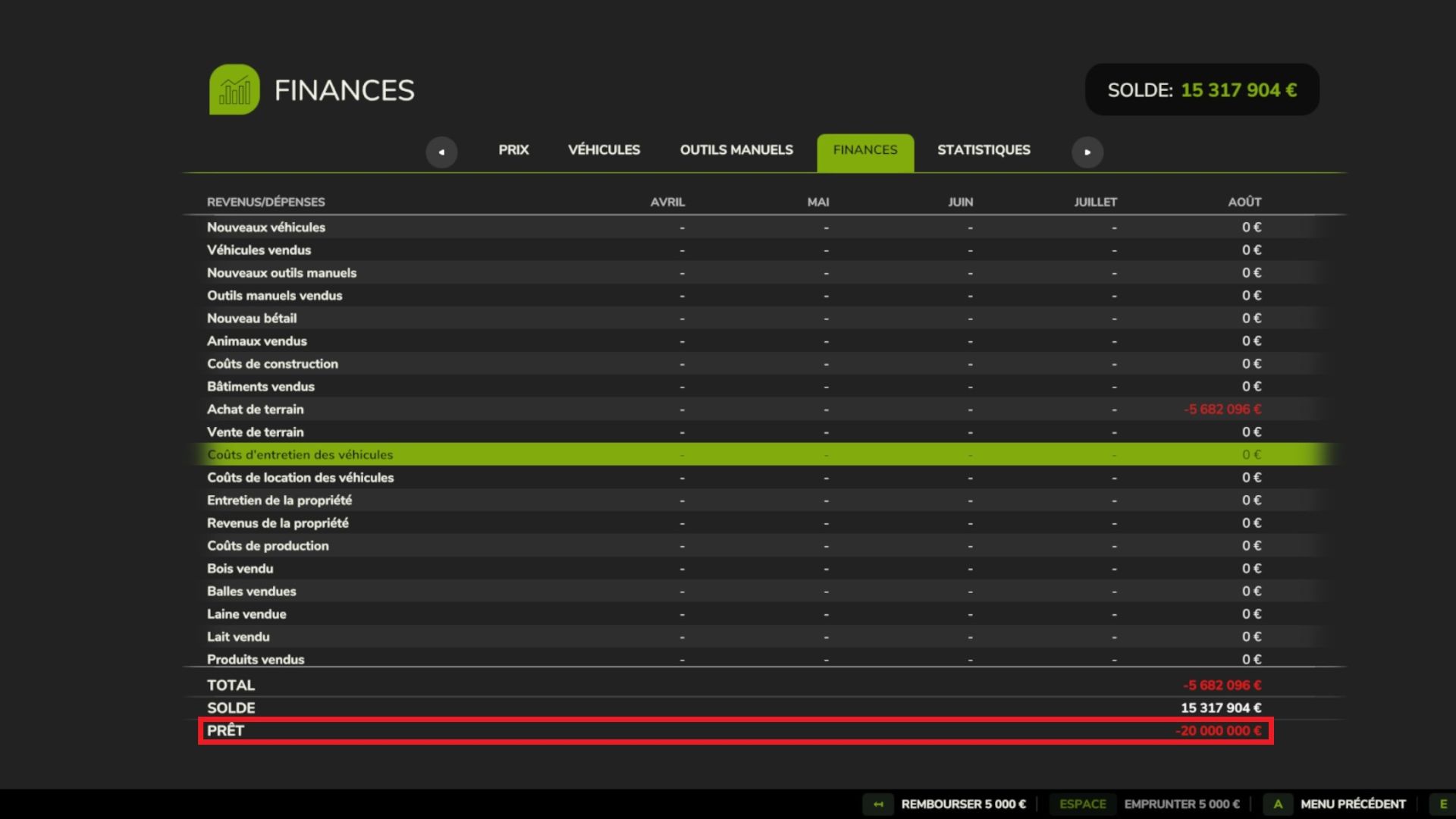 LS 25 Credit limit increased to 20 million V1.0.0.0 - Farming Simulator ...