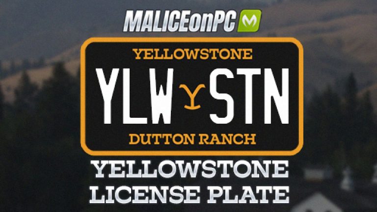 LS 25 Yellowstone Dutton Ranch License Plate V1.0.0.0 - Farming ...