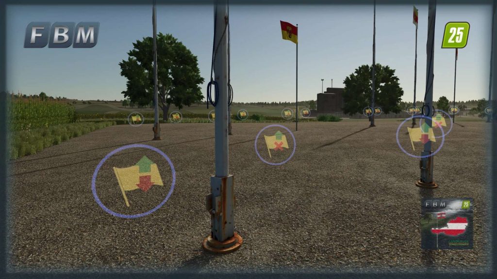 LS 25 Flags Package AT v1.0.0.0 - Farming Simulator 2025 mod, LS 2025 mod / FS 25 mod
