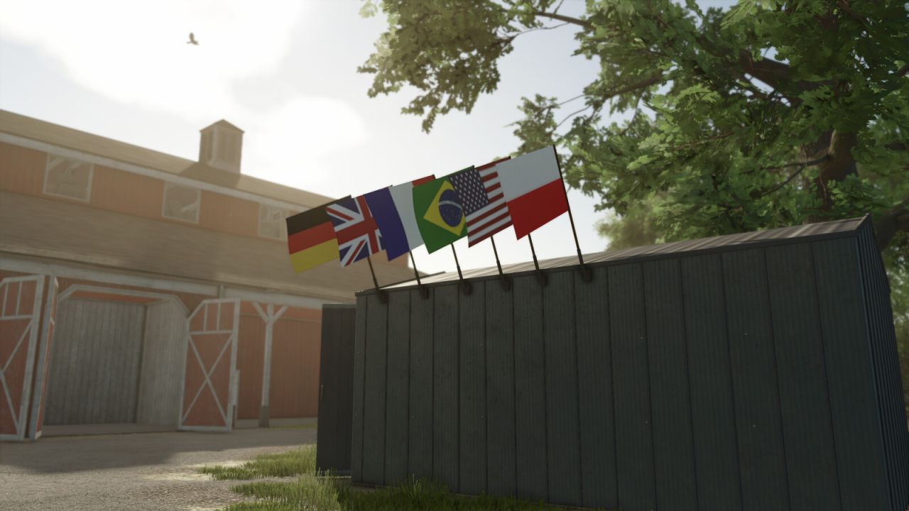 LS 25 Country Flags For Wall V1.0.0.0 - Farming Simulator 2025 mod, LS ...